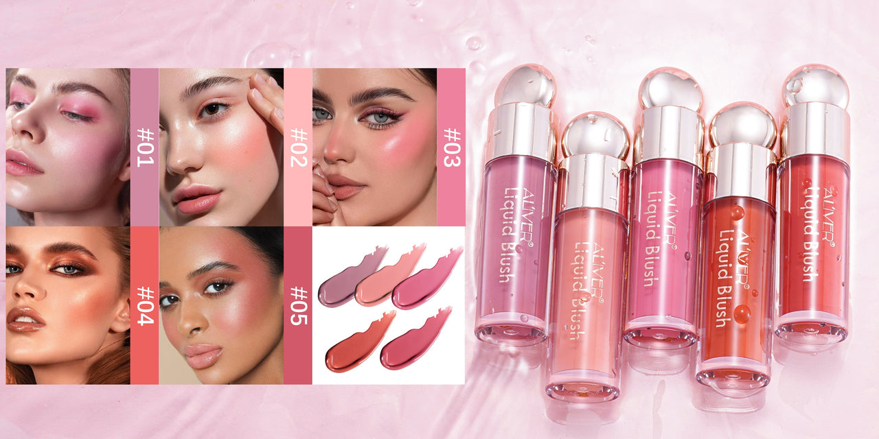 Find Your Flush: A Beauty Guide to Aliver Face Cream Liquid Blush Make ...