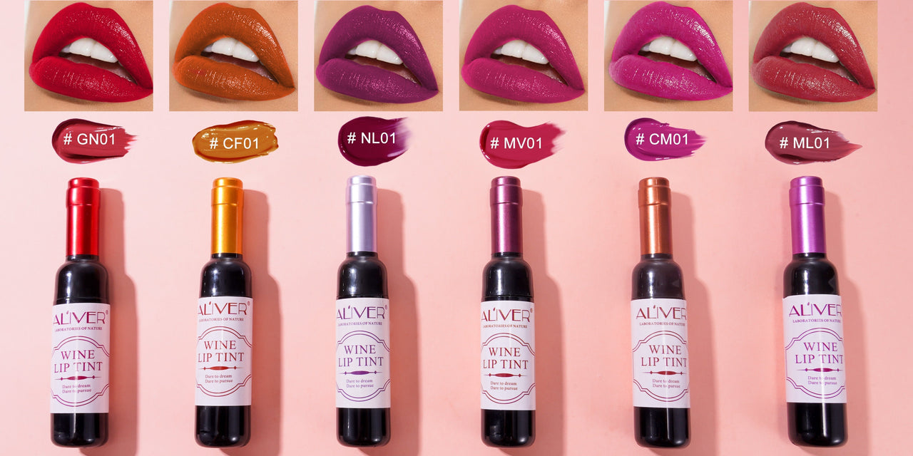 Discover the Elegance: Aliver Wine Lip Tint Third Generation (6 Colors ...