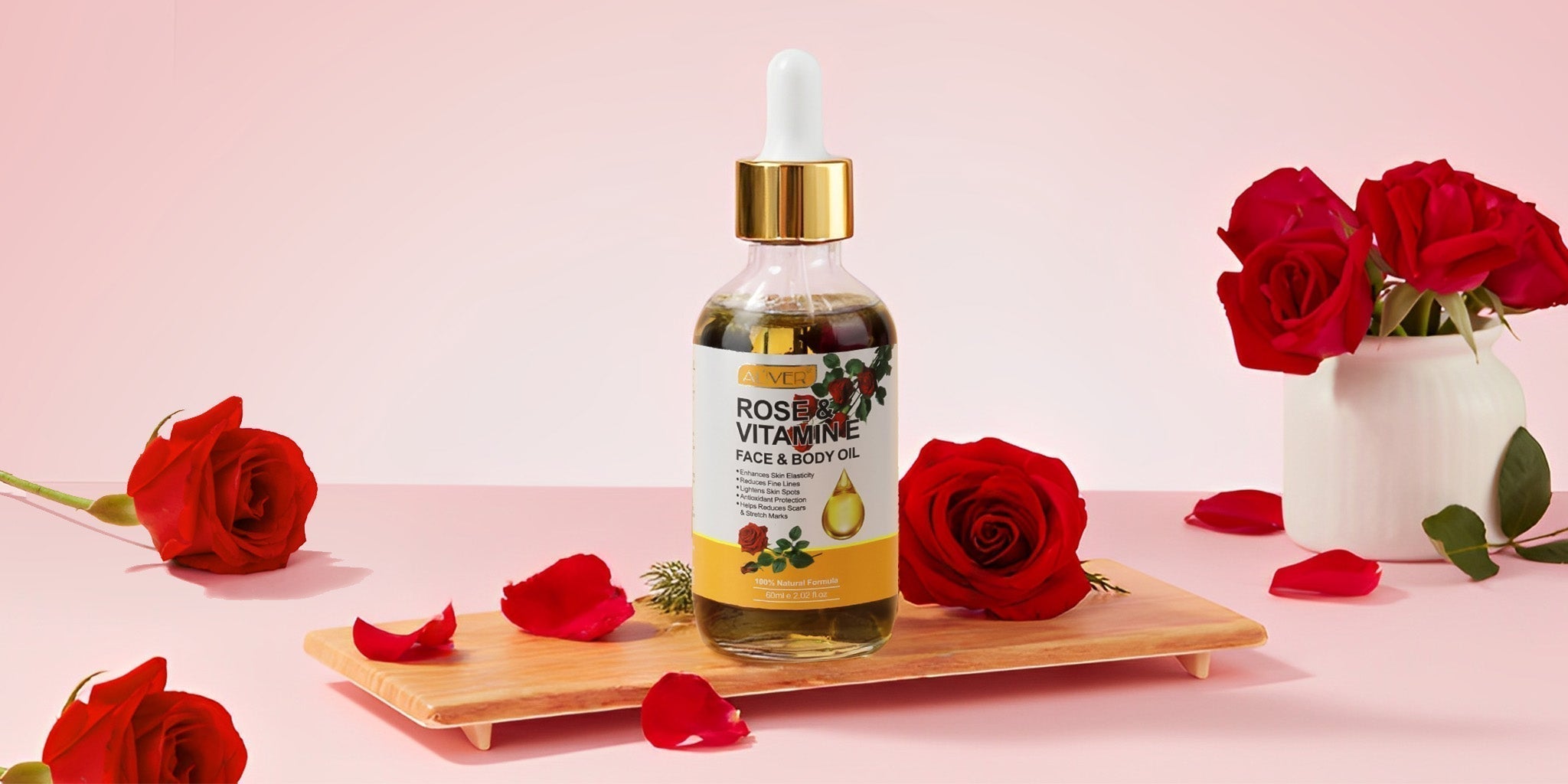 The Ultimate Beauty Guide: ALIVER Rose Vitamin E Oil (60ml)