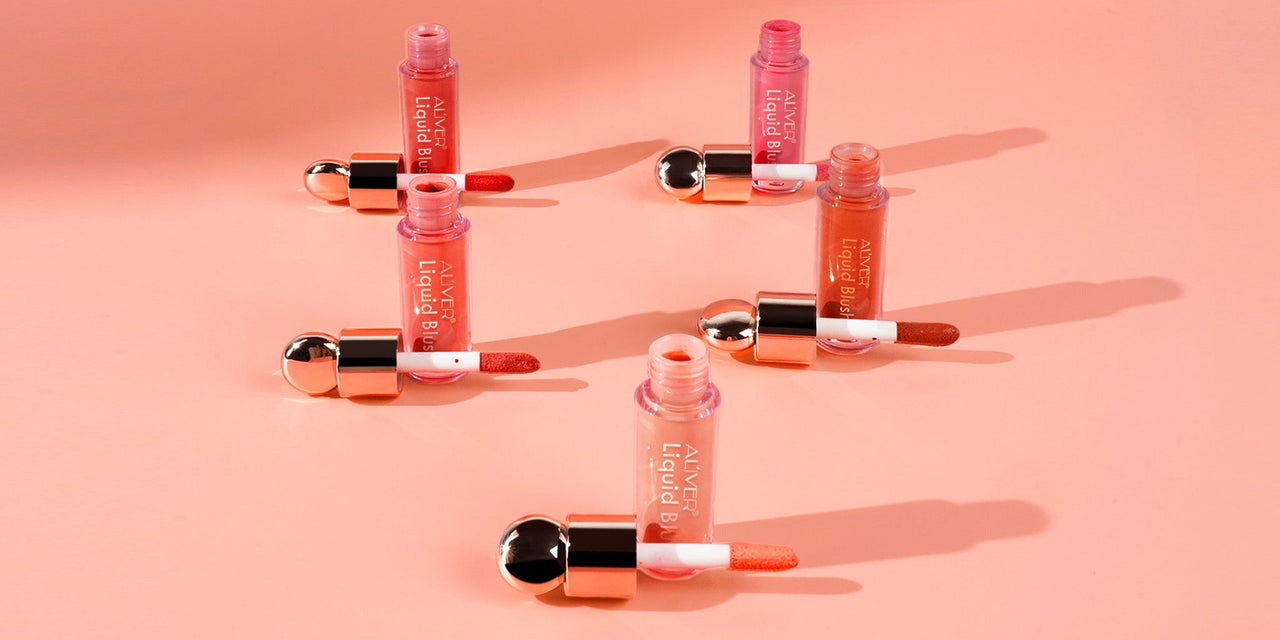 Achieve a Radiant Glow with ALIVER Face Cream Liquid Blush Makeup: A B