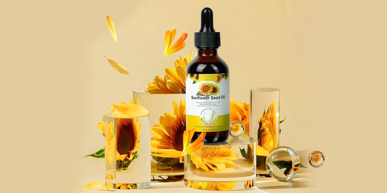 Unlock Radiant Skin and Hair with ALIVER Organic Sunflower Seed Oil