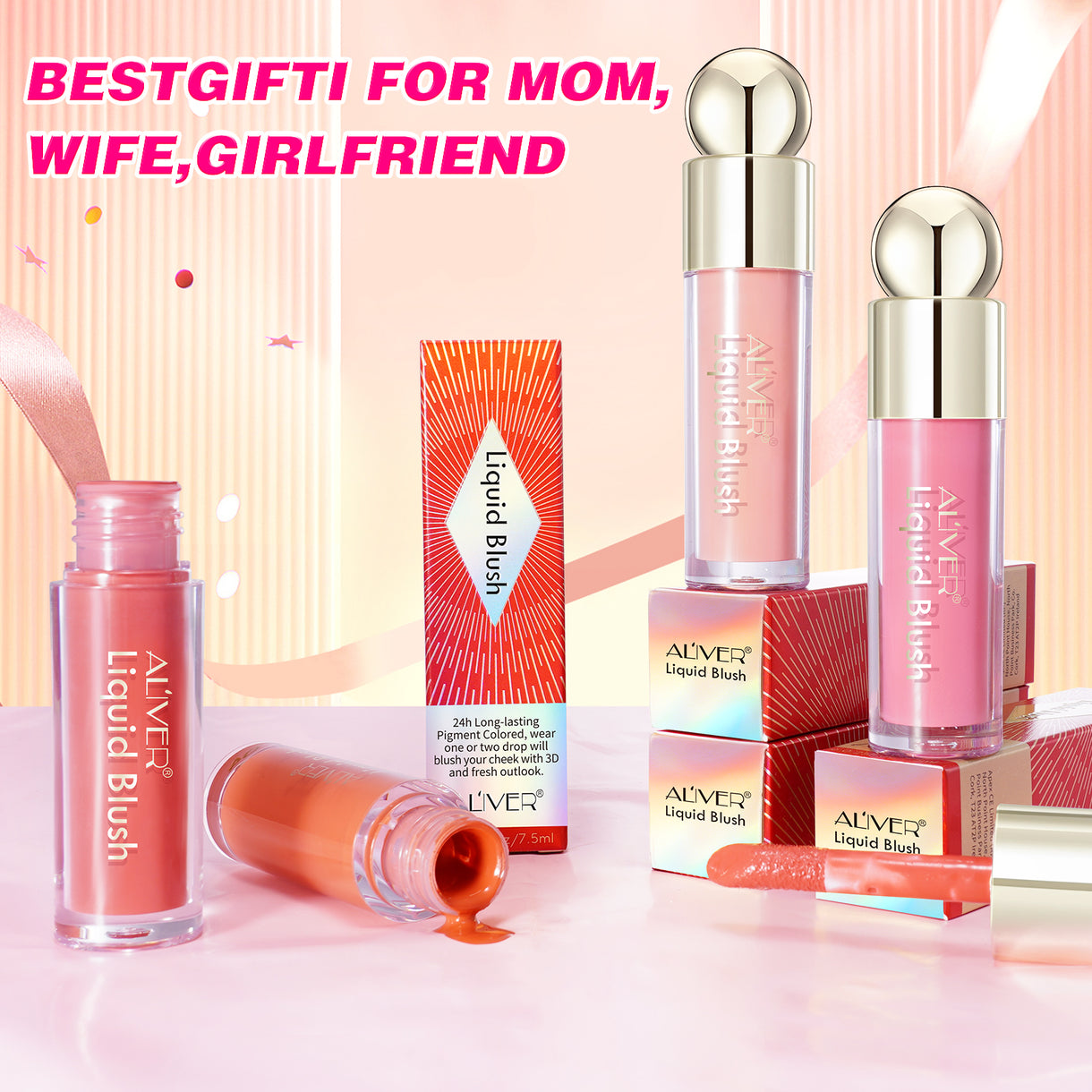 Aliver Face Cream Liquid Blush Makeup – Aliver Beauty|Aliver.com